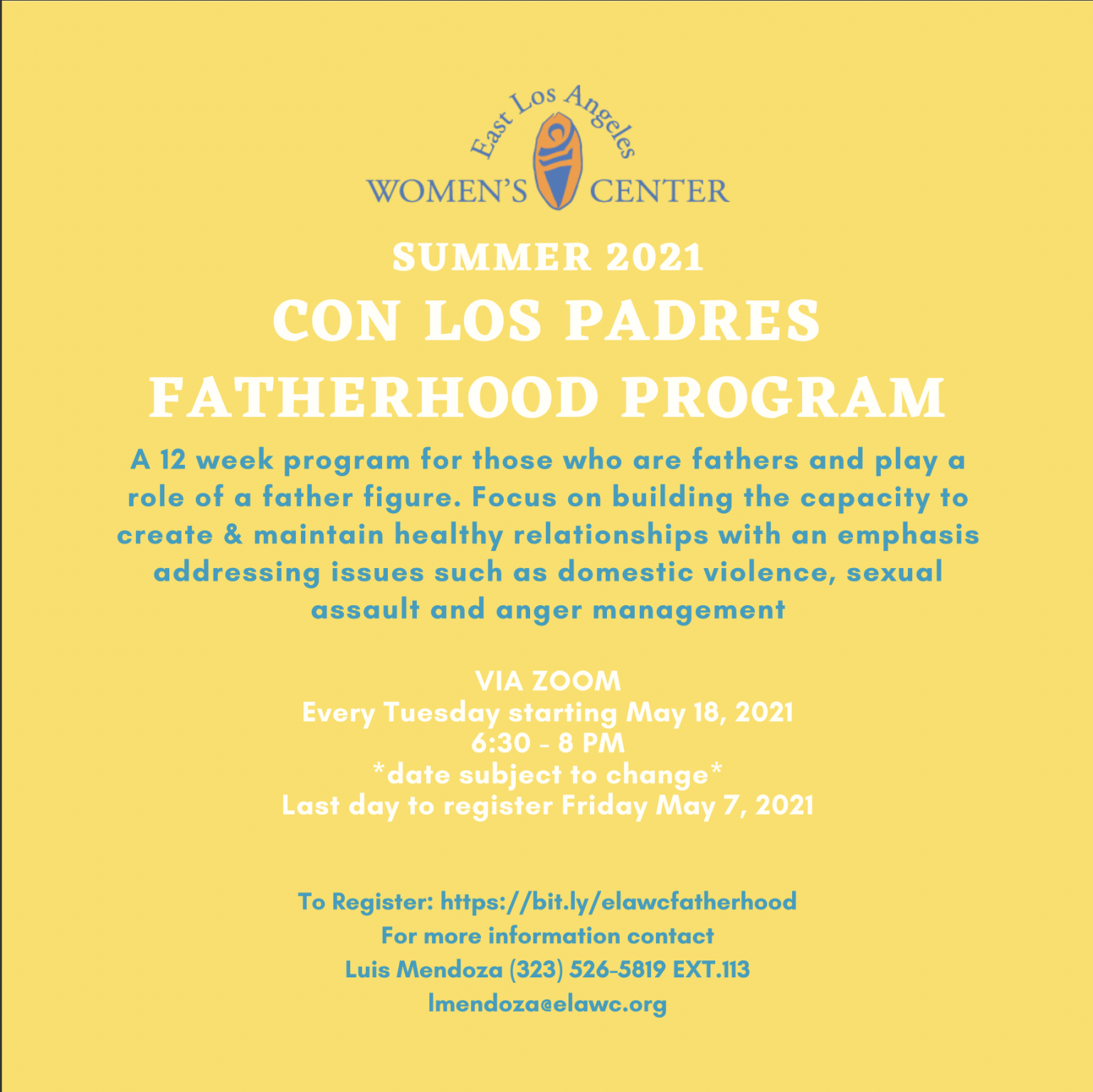 Summer 2021 Con Los Padres Fatherhood Program – APADRC